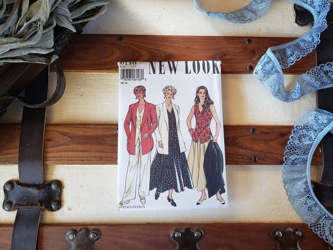 Vintage New Look Sewing Pattern 6148 Uncut Unused 6 Sizes in One ...