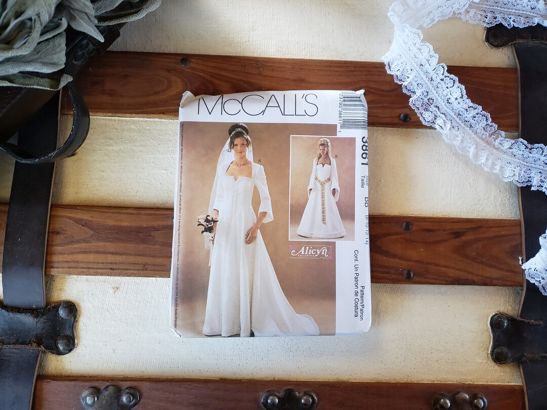 Vintage Bridal Mccall's Sewing Pattern 3861 Uncut Unused 9 Sizes in One ...