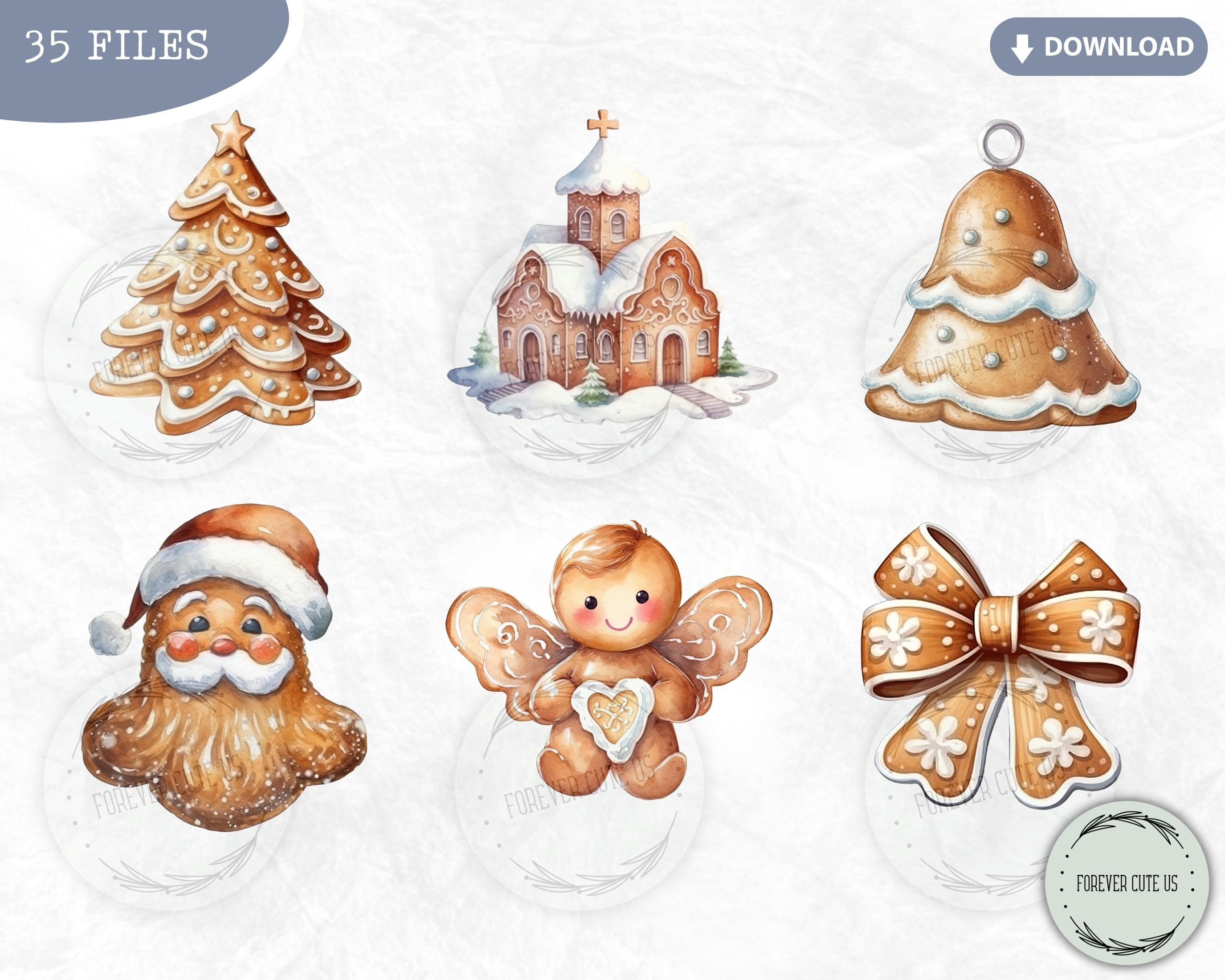 Gingerbread Cookies Clipart, Christmas, Gingerbread House, Holidays ...