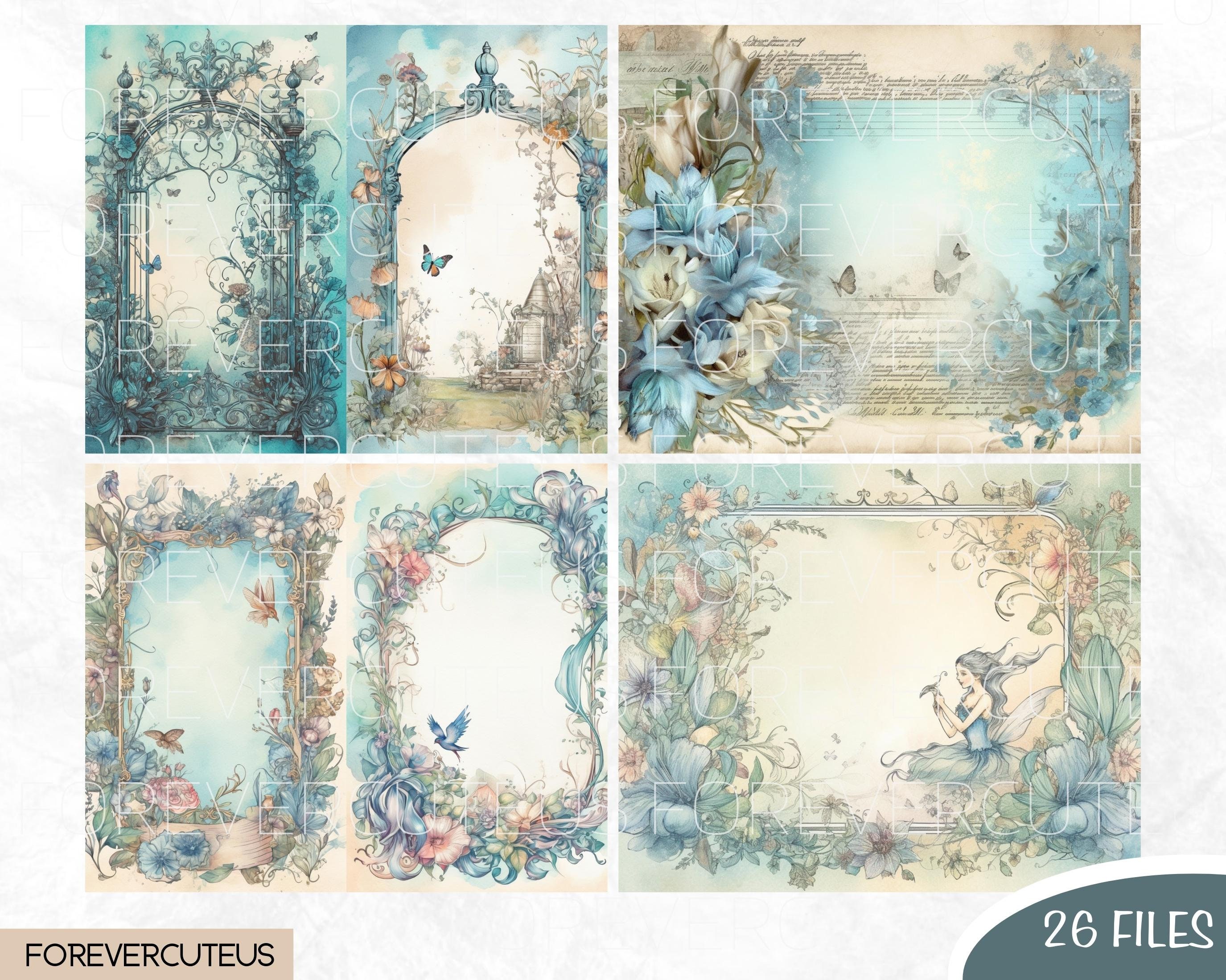 The Secret Garden Journal Pages Bundle Printable Shabby Chic - Etsy