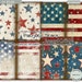 Patriotic Stars Junk Journal Collage Sheet, Fourth of July, Flag ...
