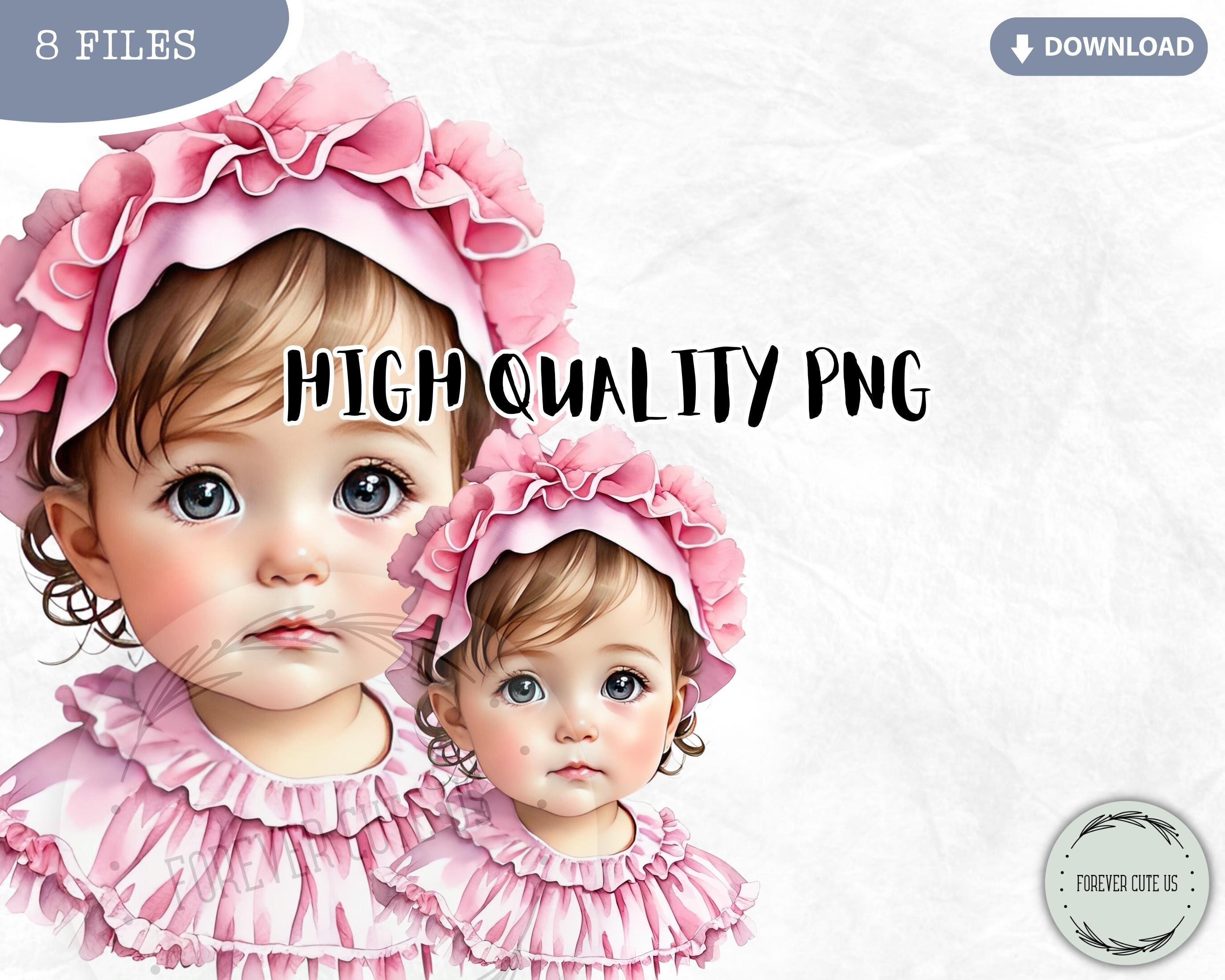 Vintage Baby Girl Clipart Watercolor Baby Shower Nursery PNG - Etsy Vintage Baby Girl Clipart Watercolor Baby Shower Nursery PNG - Etsy
