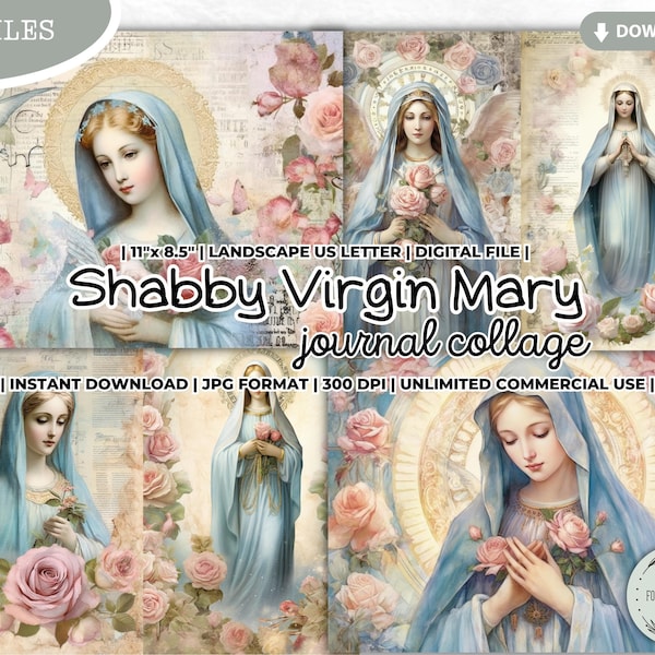 Virgin Mary Collage - Etsy