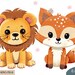 Nursery Animals Clipart Bundle, Cute Animals Clipart, Woodland Animals ...