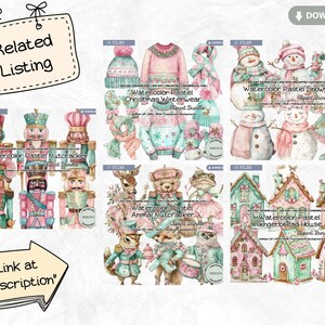 Watercolor Pastel Gingerbread House Clipart, Candy Christmas, Candyland ...