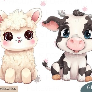 Nursery Animals Clipart Bundle, Cute Animals Clipart, Woodland Animals ...