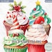 Christmas Cupcake Clipart Bundle, Candyland, Winter, Holidays, Festive ...