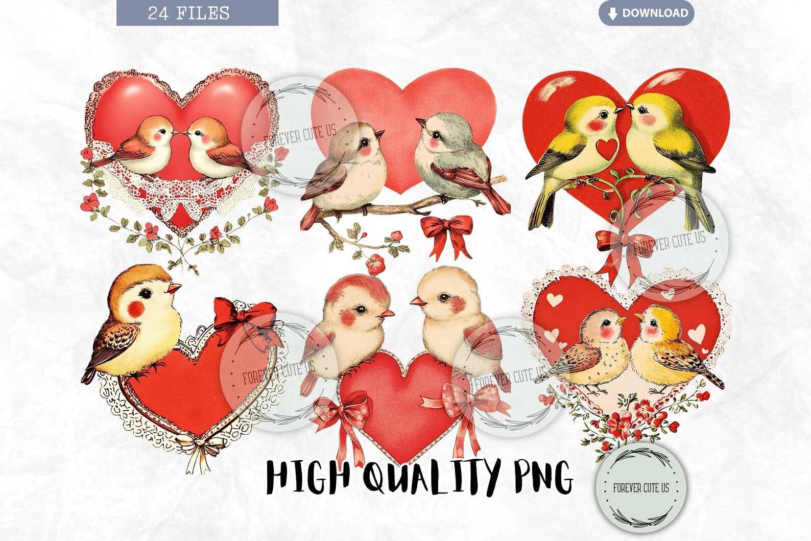 Love Bird Red Heart Clipart, Valentine's Day, Wedding, Anniversary ...