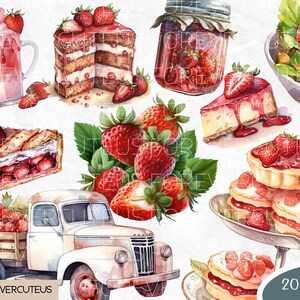 Strawberry Patch Clipart, Strawberry Clip Art, Summer Clipart ...