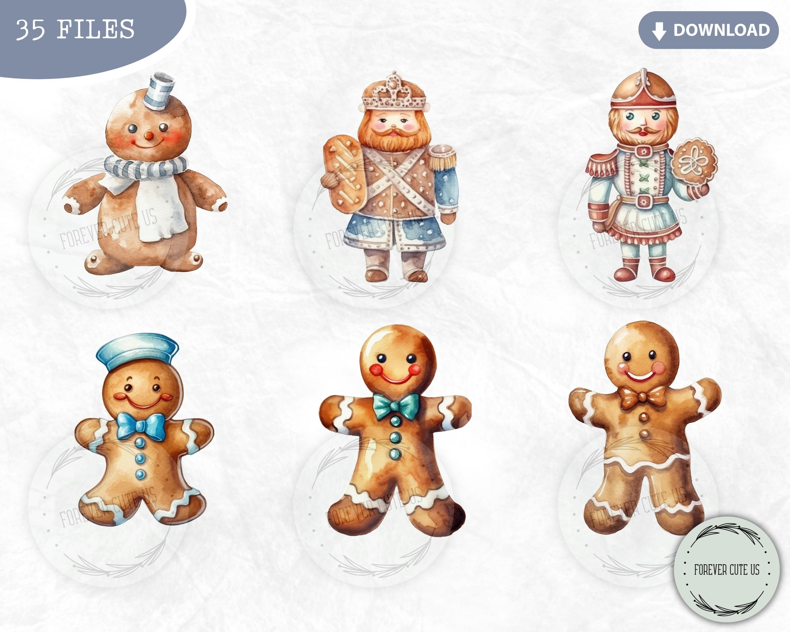 Gingerbread Cookies Clipart, Christmas, Gingerbread House, Holidays ...