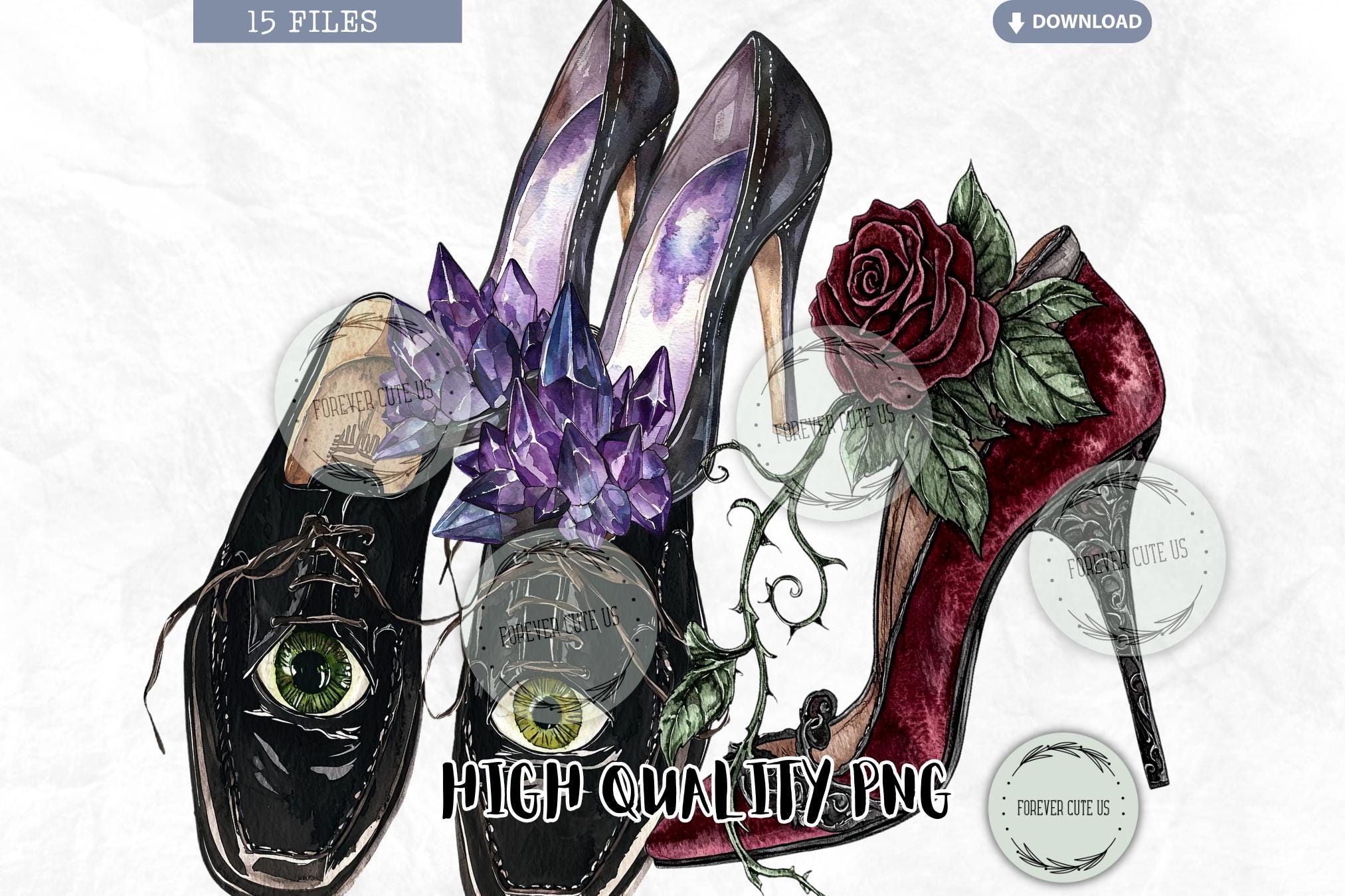 Witch Shoes Clipart, Vintage Halloween, Retro, Pointed Boots, Women ...