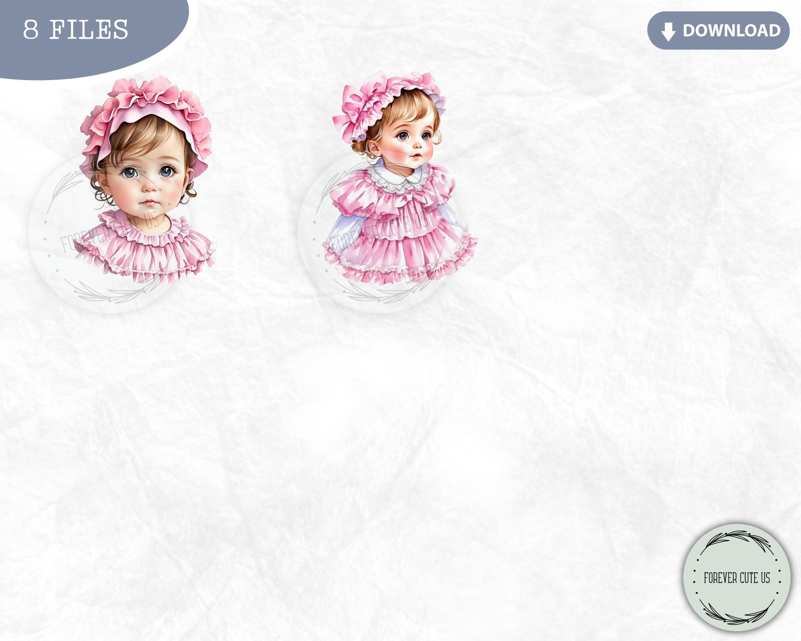 Vintage Baby Girl Clipart Watercolor Baby Shower Nursery PNG - Etsy Vintage Baby Girl Clipart Watercolor Baby Shower Nursery PNG - Etsy