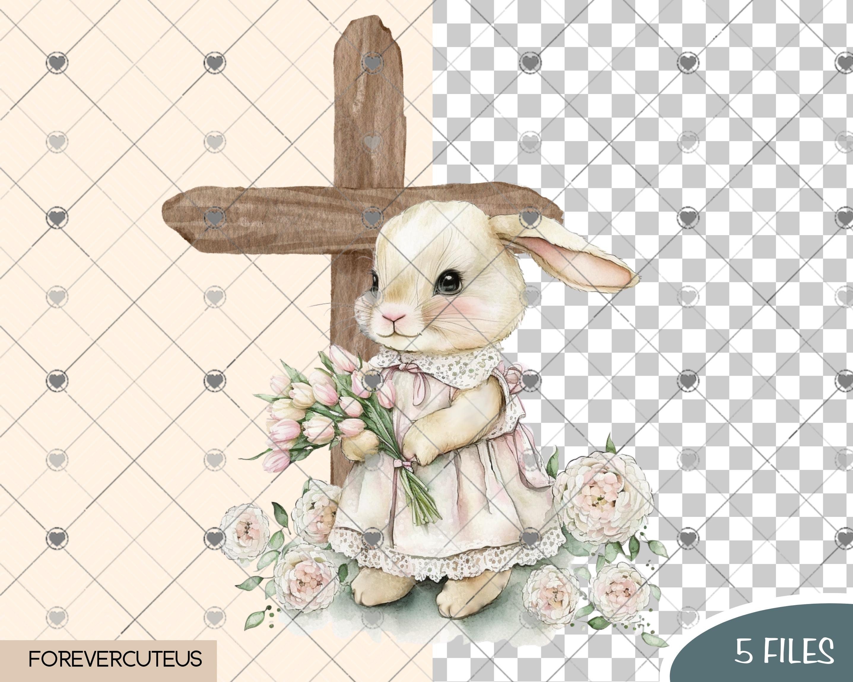 Easter Bunny Girl Clipart Easter Bunny Clipart Easter Clip - Etsy