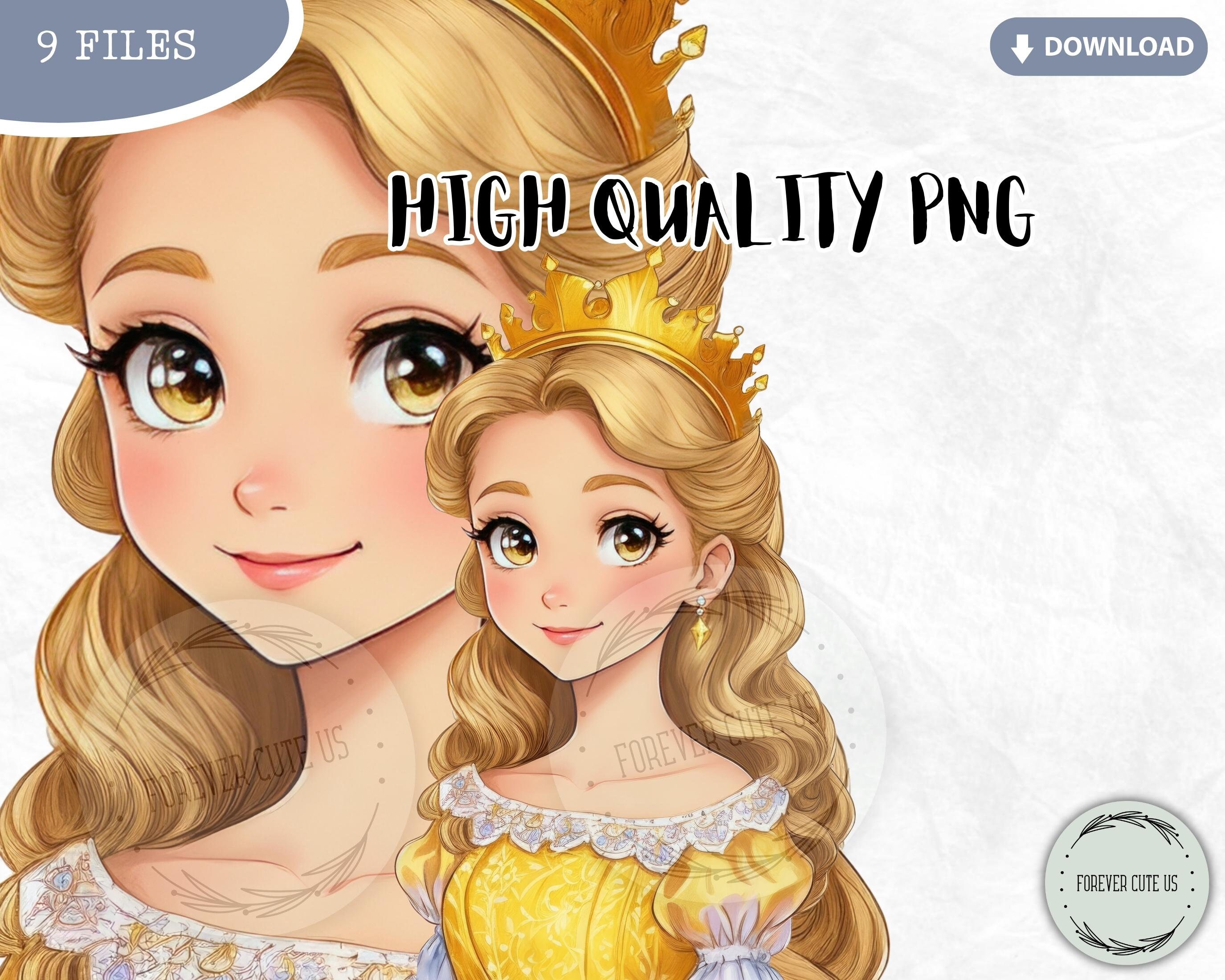 Yellow Princess Clipart Fairytale Story Book Princess - Etsy
