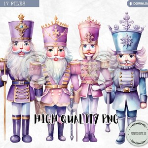 Candy Pastel Christmas Nutcracker Clipart Bundle, Pink Christmas ...