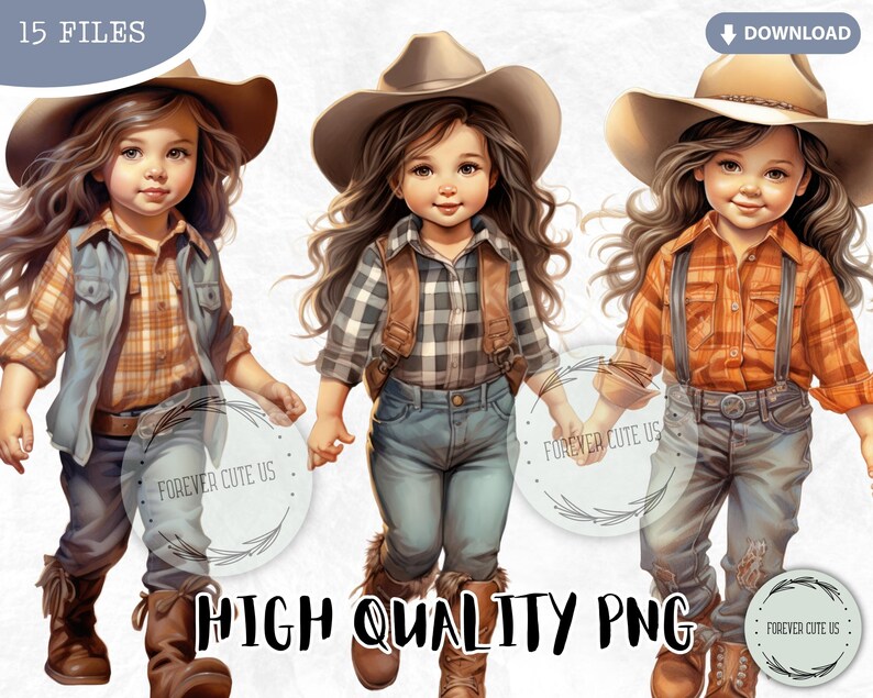 Vintage Happy Fall Cowboy Clipart Bundle Western Autumn - Etsy