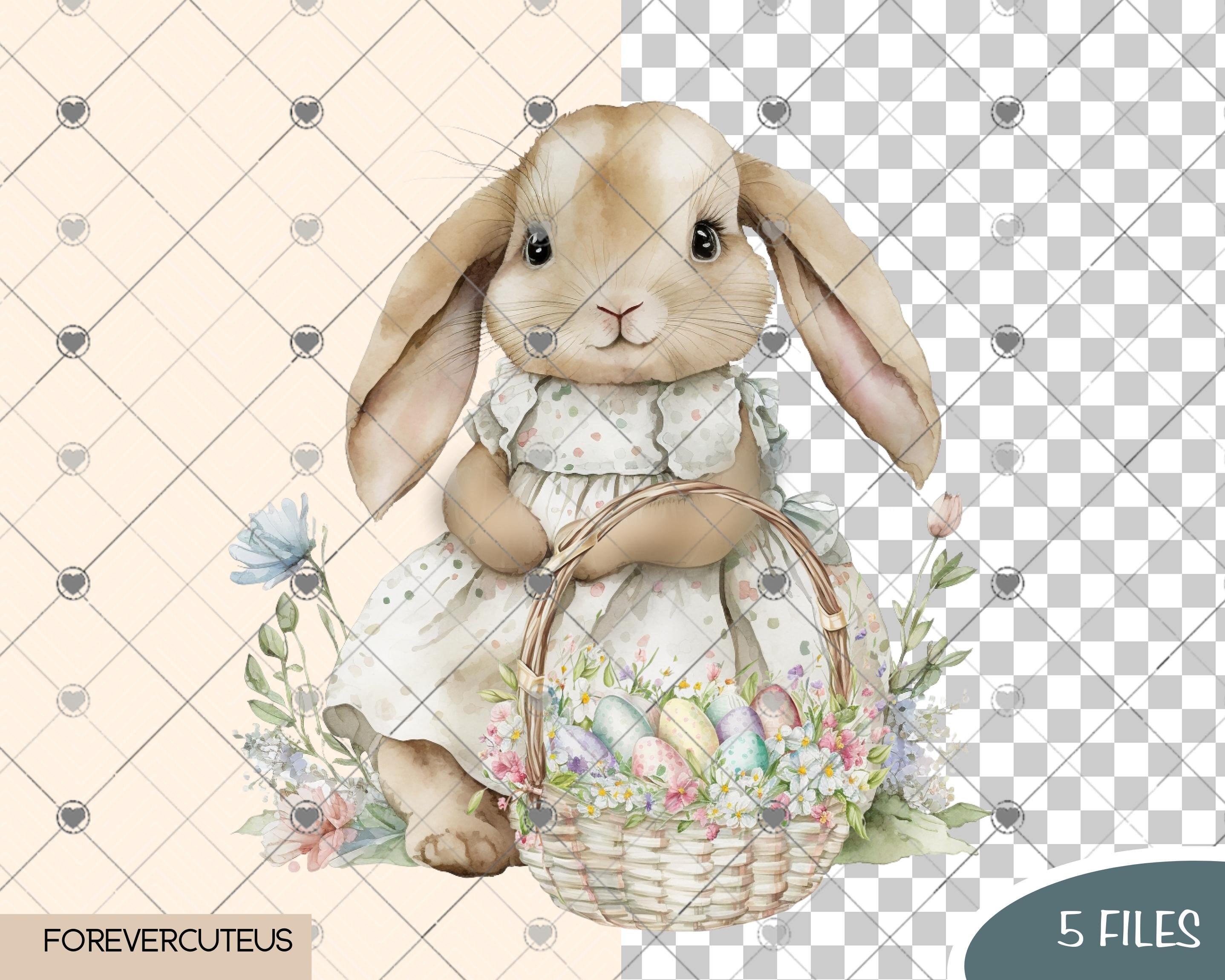 Easter Bunny Girl Clipart Easter Bunny Clipart Easter Clip - Etsy