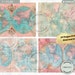 Pastel Old Map Junk Journal Collage Sheet, Antique Map, Background ...