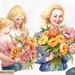 Flowers for Mom Clipart Mother's Day Clipart Mom and - Etsy