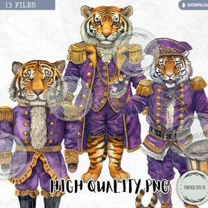 Purple Christmas Tiger Nutcracker Clipart, Christmas, Winter, Holidays ...
