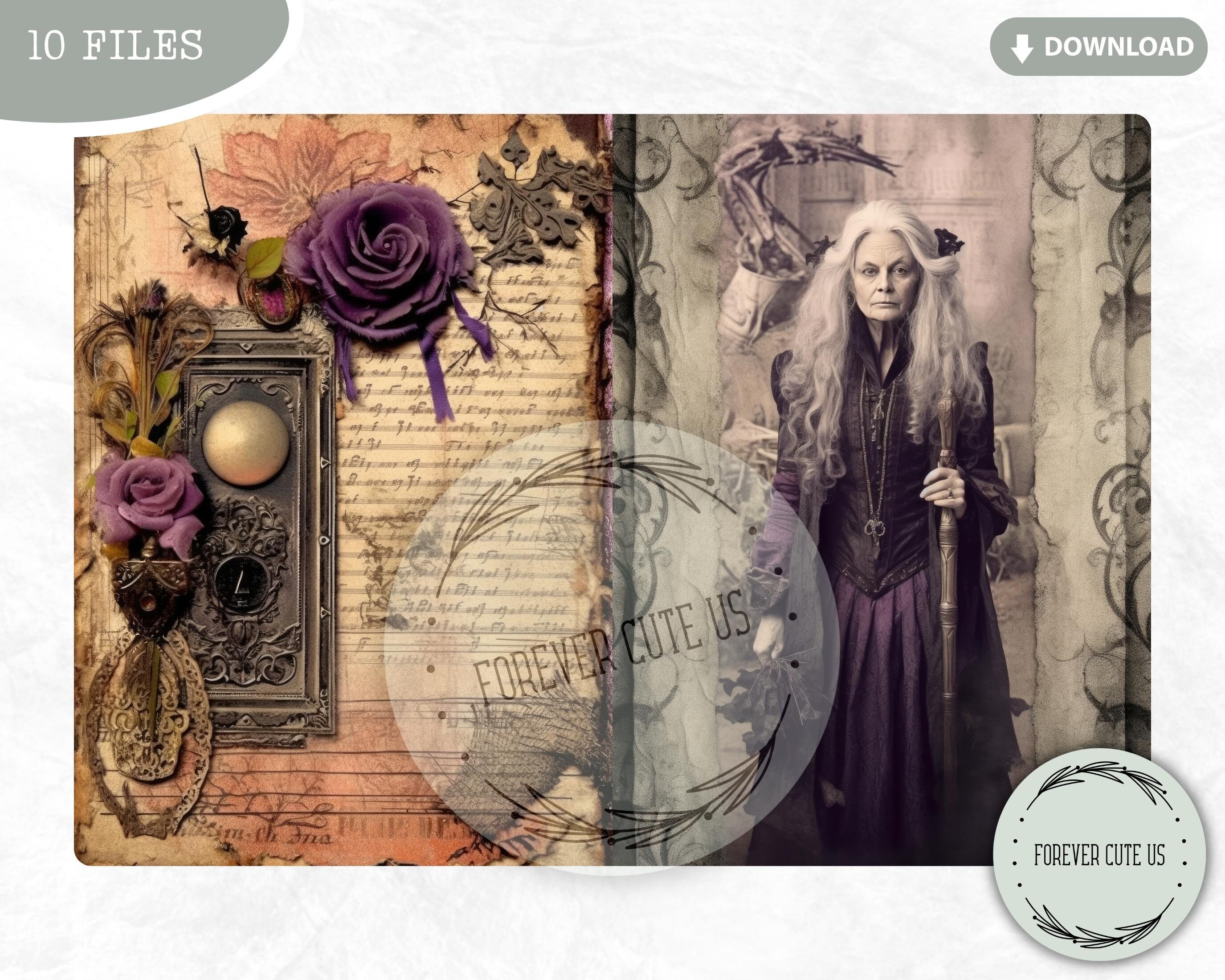 Bewitching Witchcraft Junk Journal Collage Sheet Wiccan Spell - Etsy