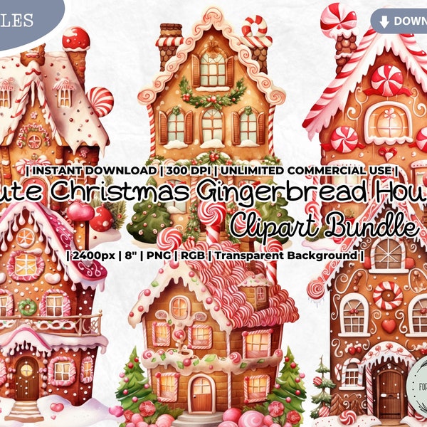 Candy Cane House Clipart - Etsy