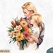 Flowers for Mom Clipart Mother's Day Clipart Mom and - Etsy