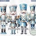 Light Blue Nutcracker Clipart Set, Blue Christmas, Soldier, Pastel ...