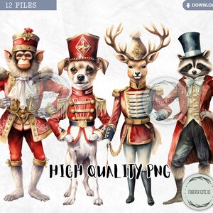 Animal Nutcracker Clipart Set, Christmas, Winter, Holidays, Soldier ...