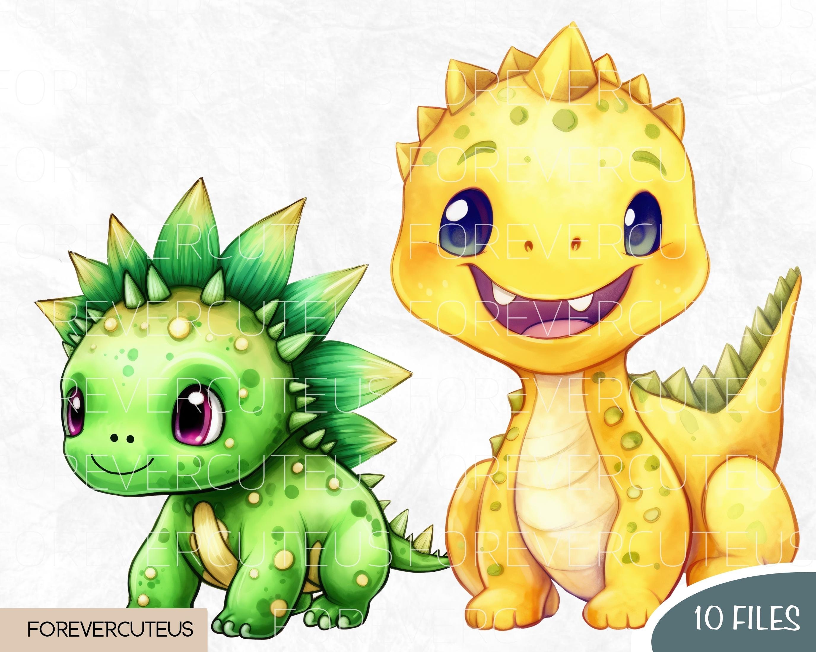 Baby Dinosaur Clipart Bundle Dinosaur Clipart Cute Dinosaur - Etsy