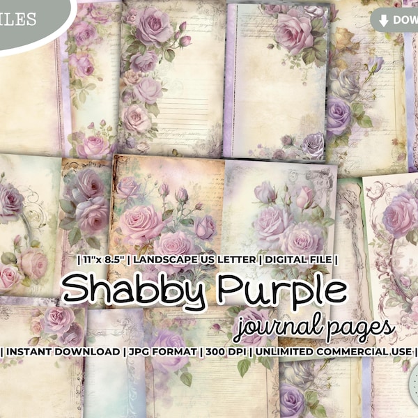 Shabby Chic Purple - Etsy