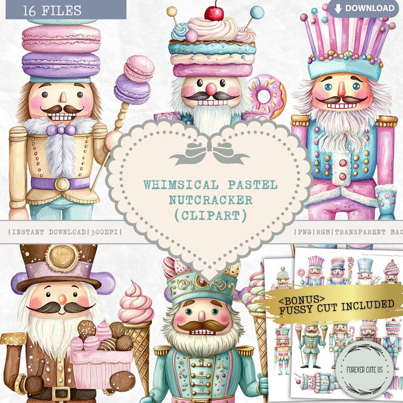 Pastel Nutcrackers - Etsy