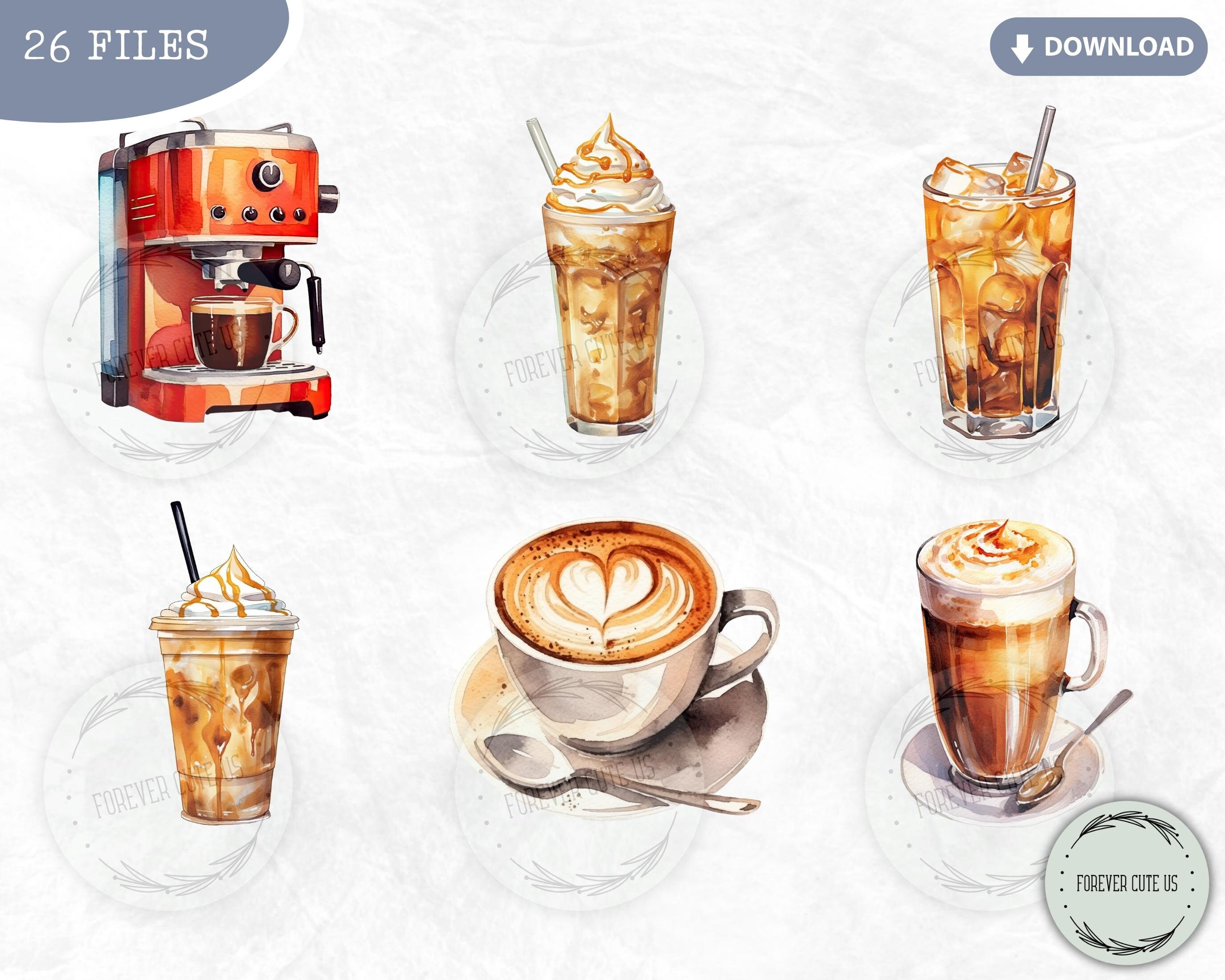 Coffee Shop Clipart Vintage Coffee Restaurant Paris Shop - Etsy