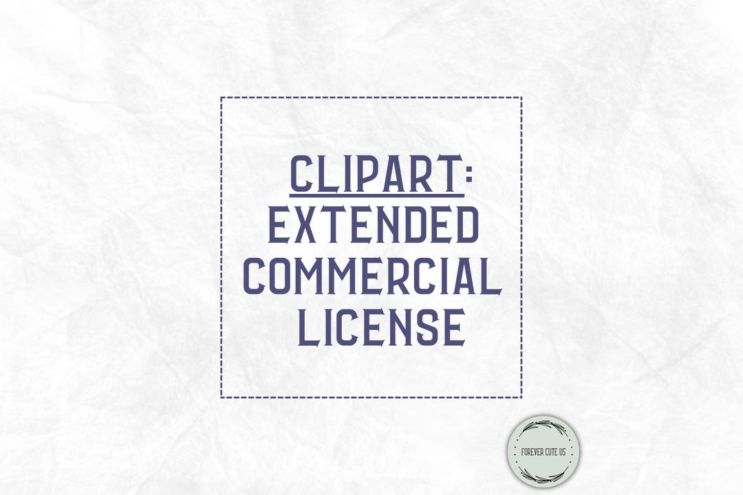 Clipart: Extended Commercial License / POD Rights / Mass Production ...