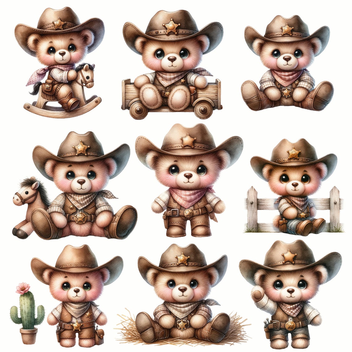 Teddy Bear Cowboy, Cowboy Clipart, Cowboy Png, Baby Clipart, Clipart ...