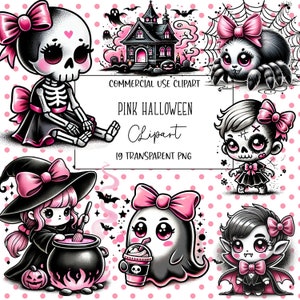Pink Halloween, Halloween Clipart, Coquette, Png, Cute Halloween ...