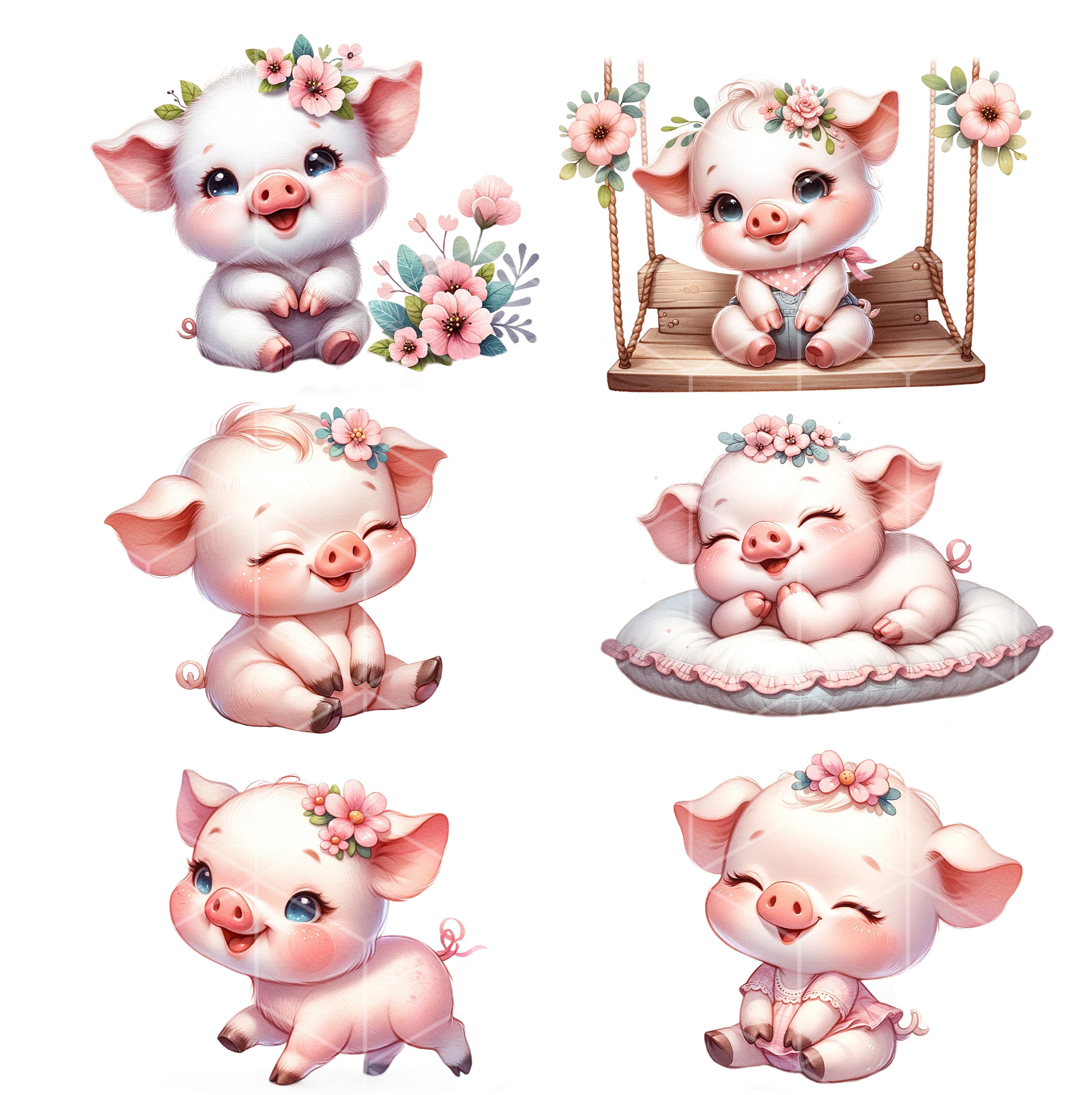 Sweet Pig, Pig Clipart, Pig Png, Cute Png, Cute Animals Clipart ...