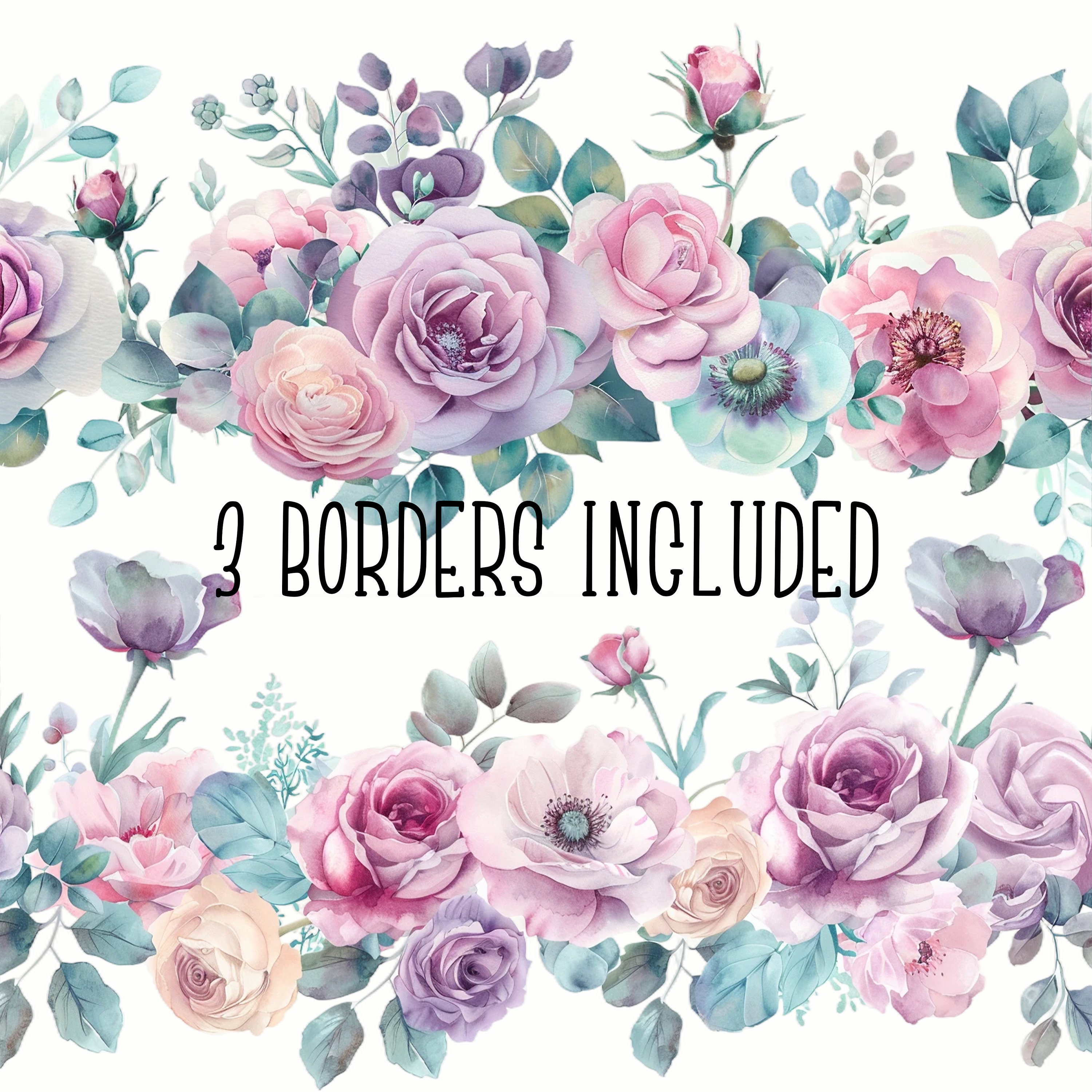 Pastel Florals, Floral Clipart, Floral Png, Wedding Florals, Clipart ...