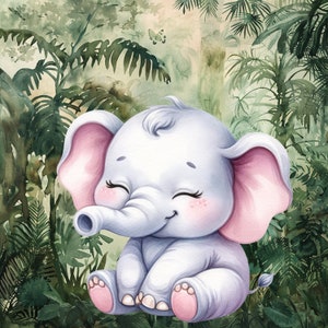 Elephant Safari, Safari Clipart, Safari PNG, Nursery Clipart, Clipart ...
