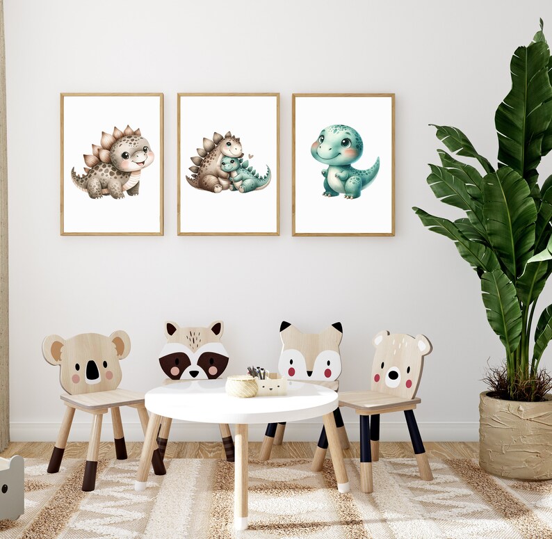 Cute Dinos, Dinosaur Clipart, Dinosaur PNG, Clipart Bundle, Dino ...