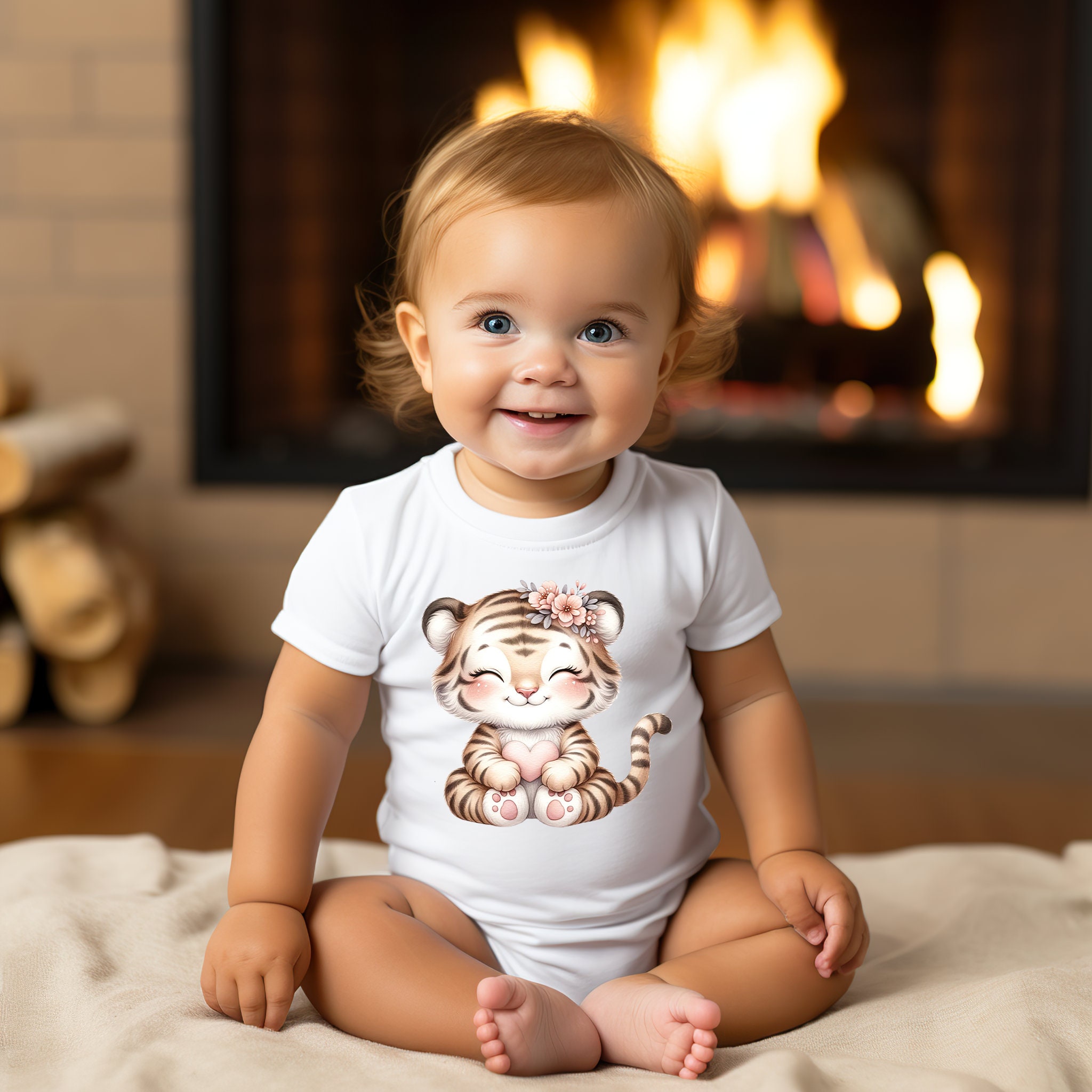 Sweet Tiger, Tiger Clipart, Tiger Png, Tiger Clipart Bundle, Clipart ...