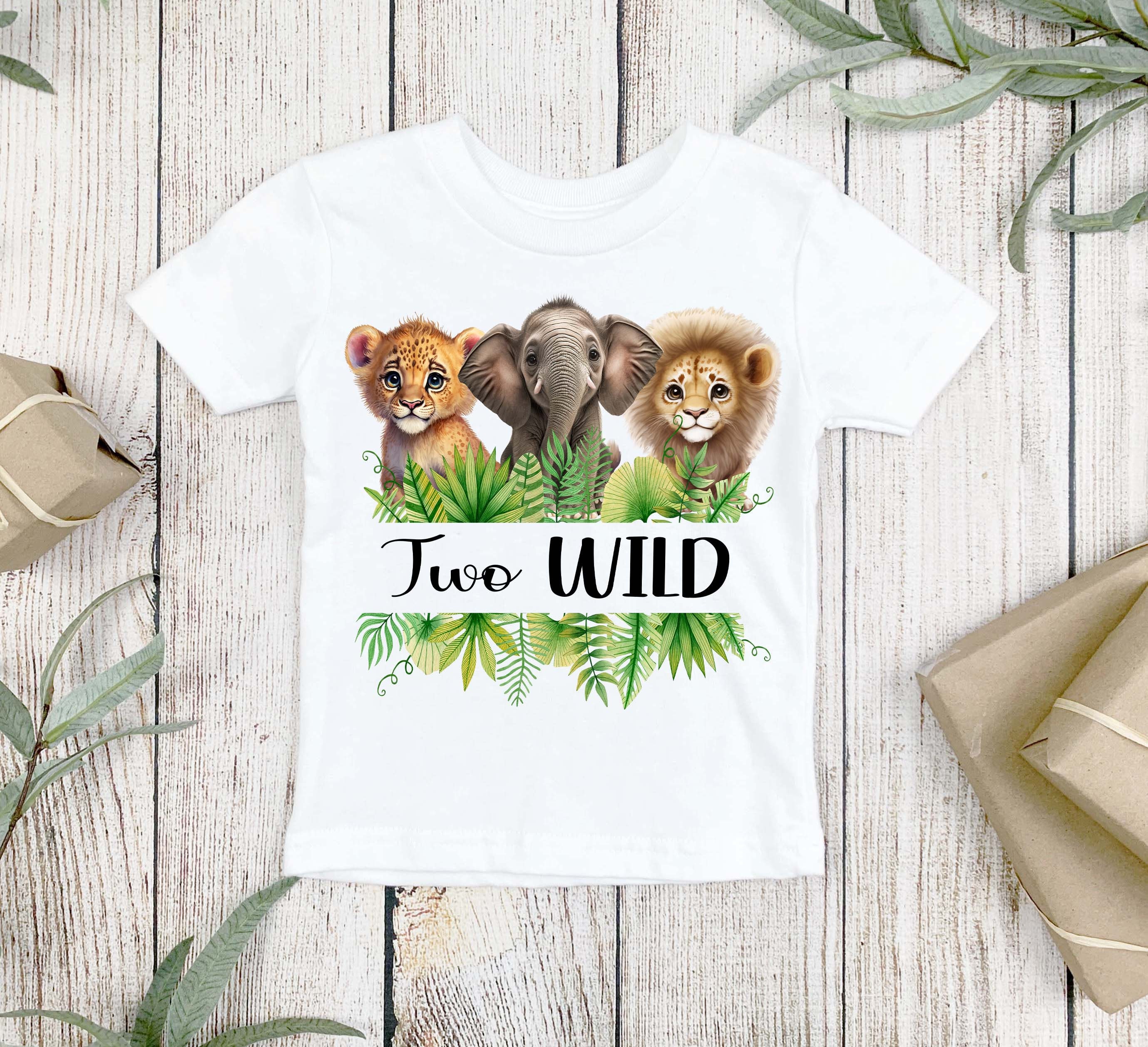 Two Wild Safari Theme Second Birthday Sublimation PNG - Etsy