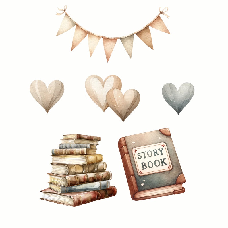 Woodland Animals Reading, Reading Animals Clipart, Png, Nursery ...