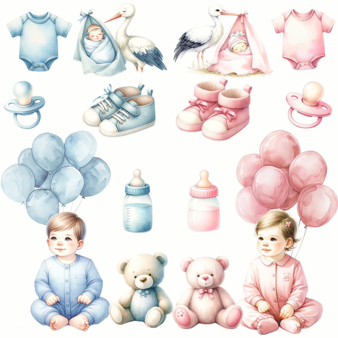 Gender Reveal, Gender Reveal Clipart, Png, Baby Shower Clipart, PNG ...