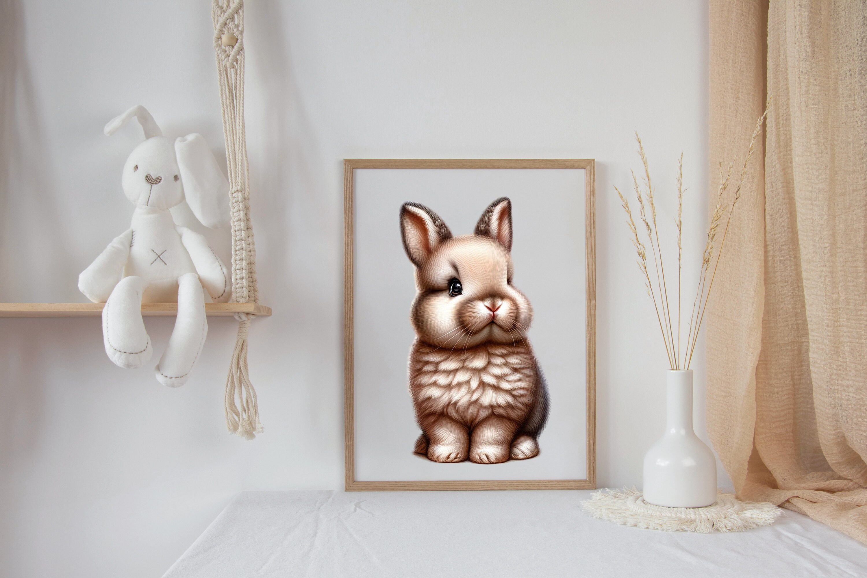 Easter Cuties, Clipart, Bunnies, PNG File, Transparent Background ...