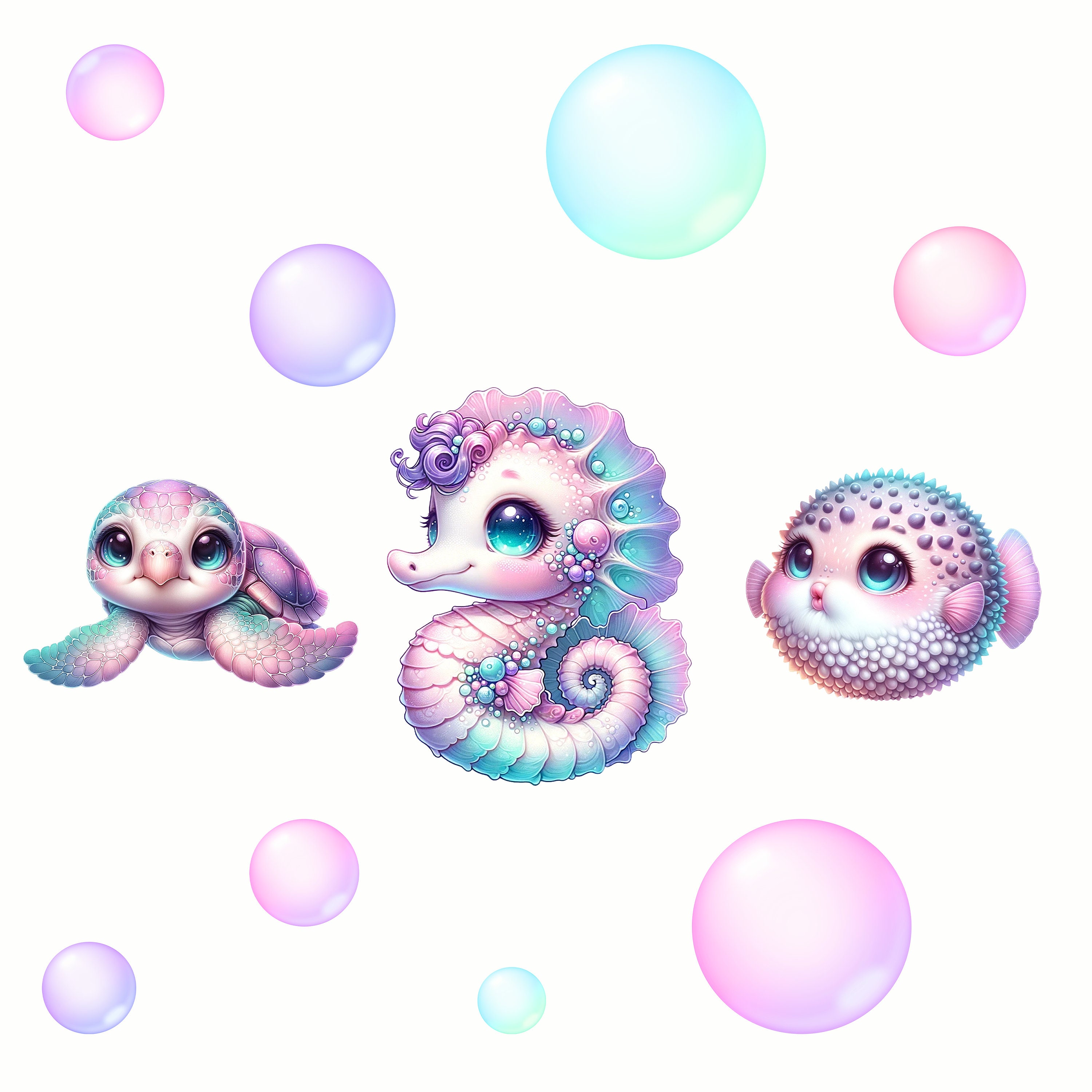 Pastel Mermaids, Mermaid Clipart, Mermaid Png, Watercolor Clipart ...