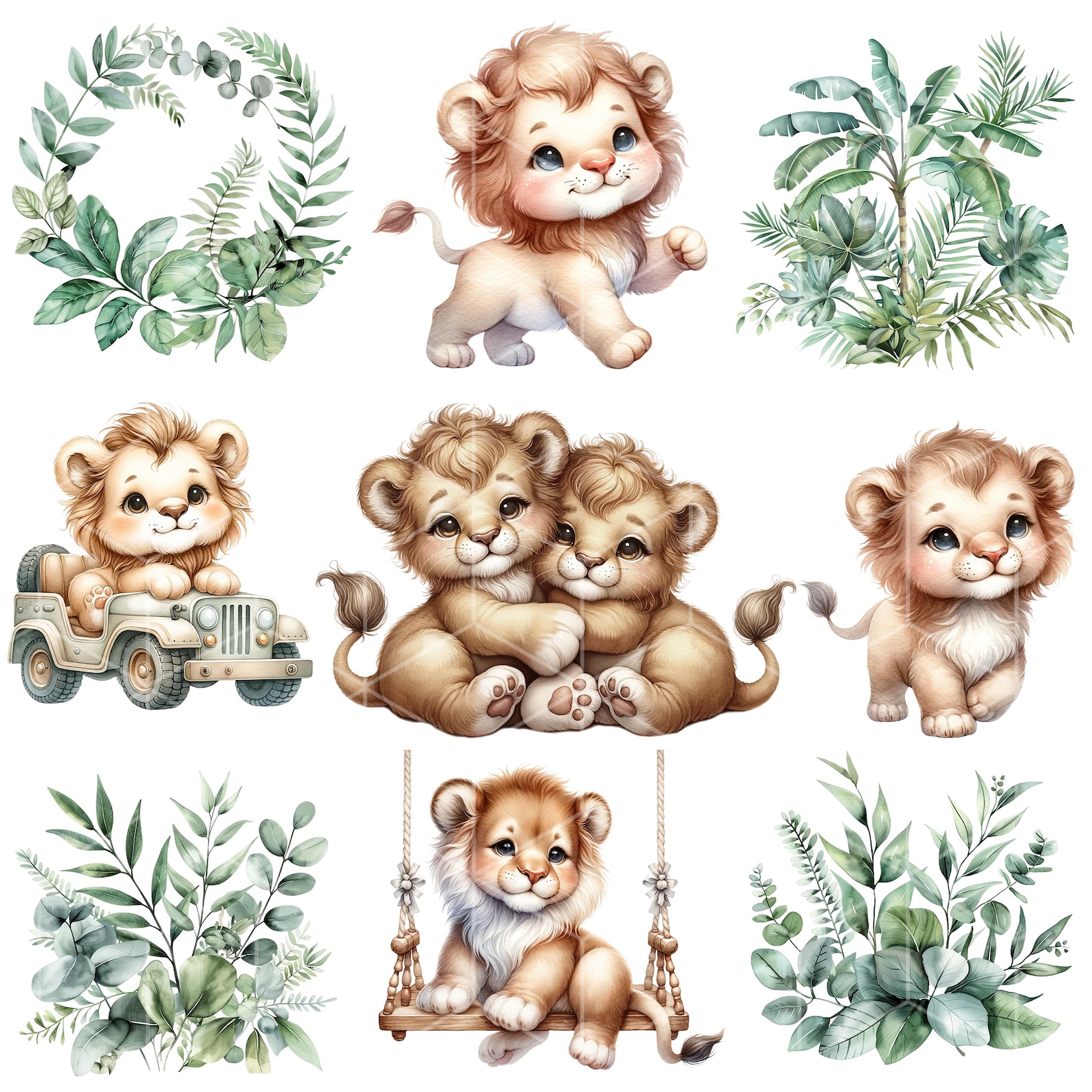 Sweet Lion, Lion Clipart, Lion Png, Baby Clipart, Baby Shower, Clipart ...