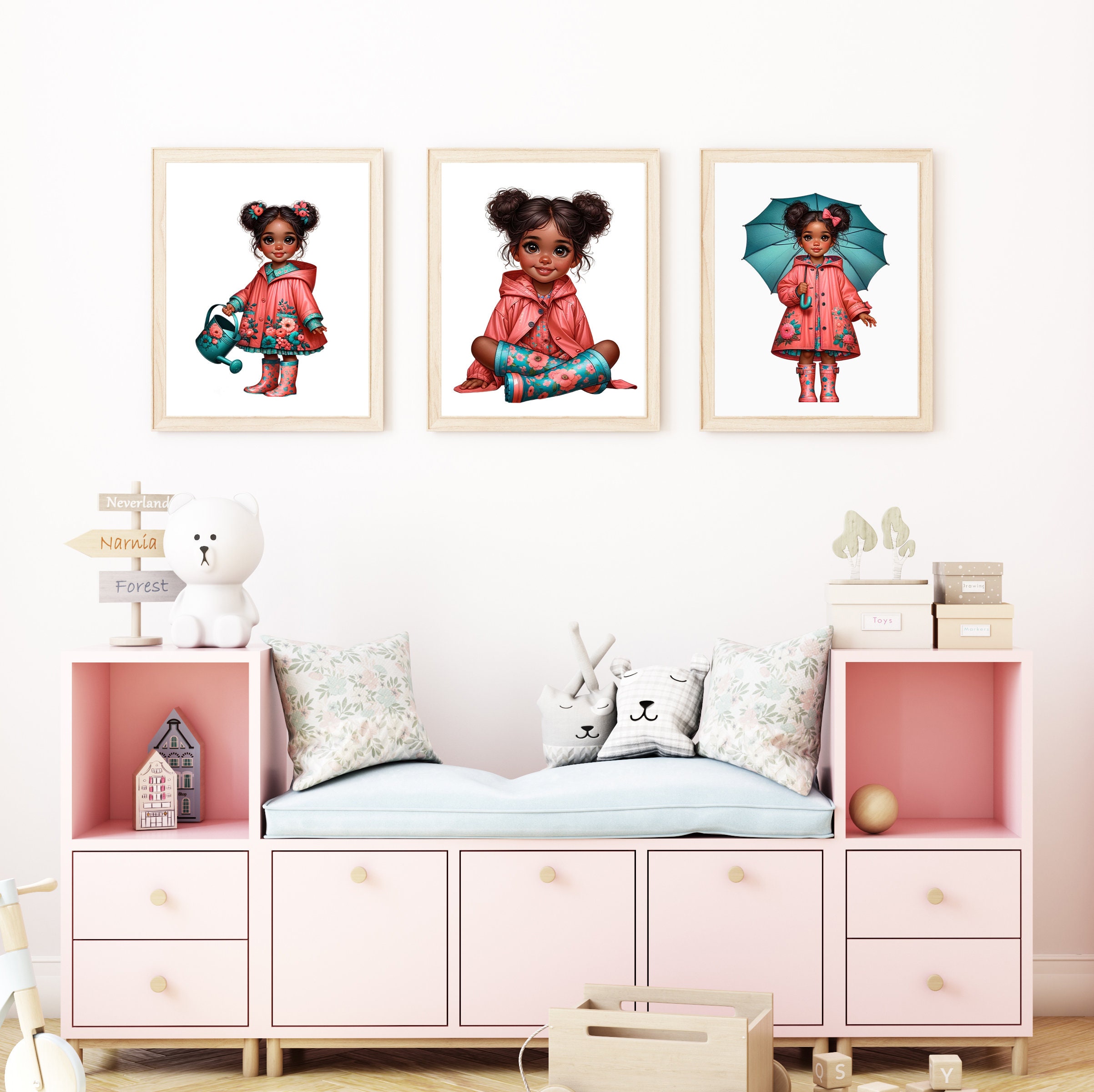 Cute Girl in Spring, Spring Clipart, Cute Spring Png, Clipart Bundle ...