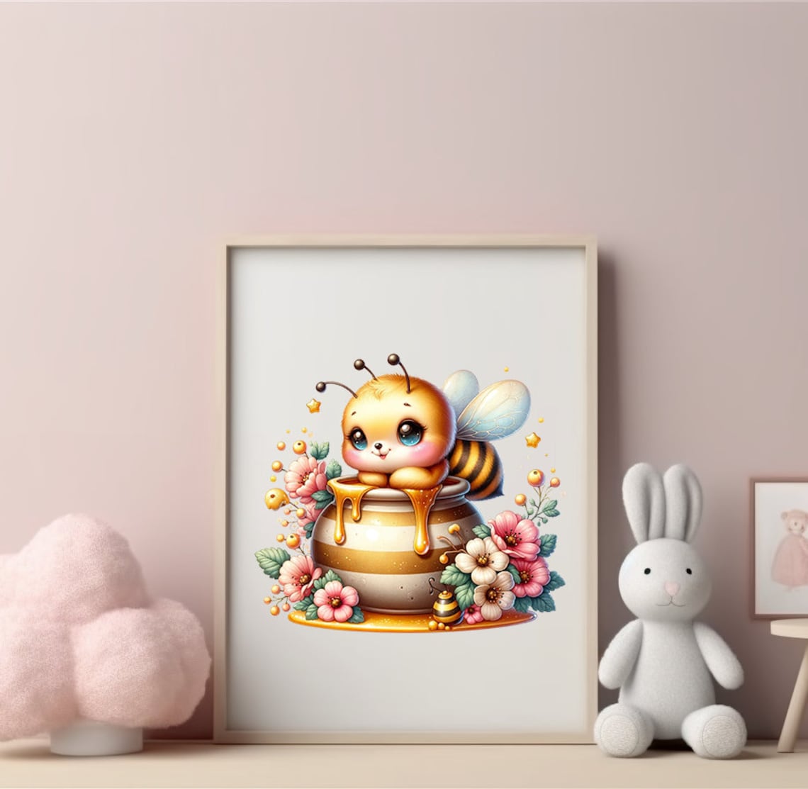 Sweet Bees, Cute Bees Clipart, Cute Bees Png, Bees Clipart Bundle ...