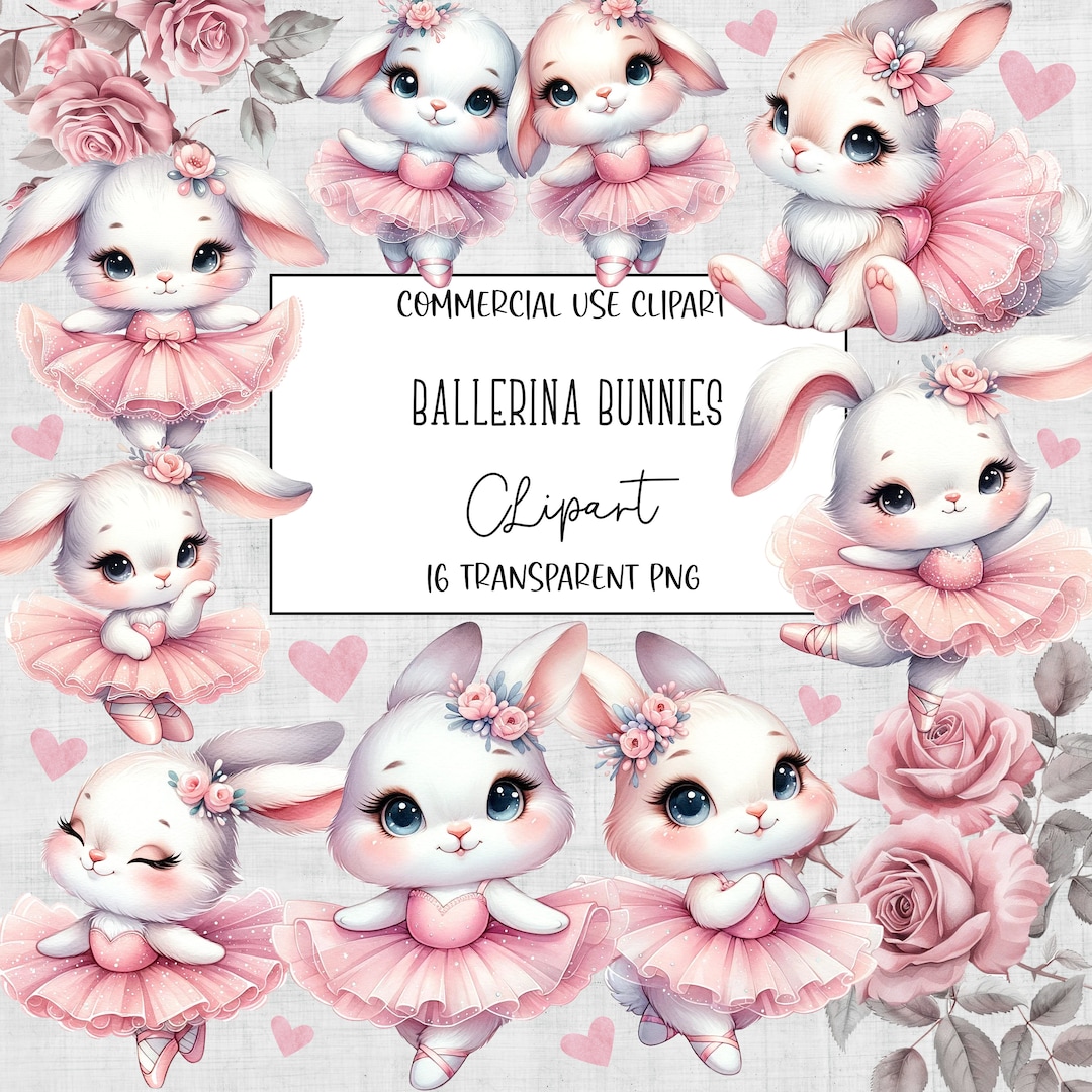 Conejitos bailarinas, imágenes prediseñadas de bailarina, imágenes ...